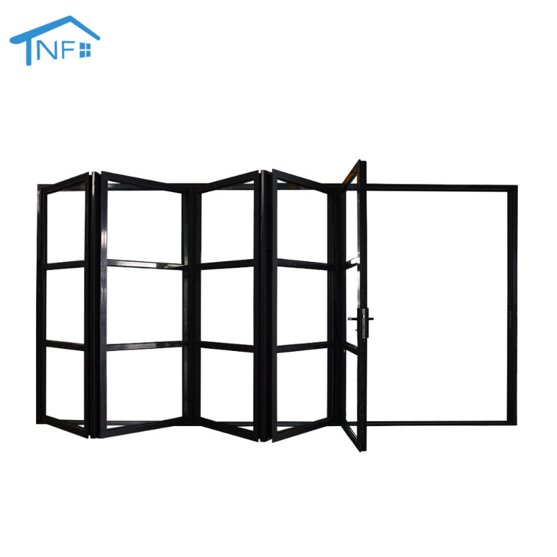 Nfrc Foshan Nf Modern Exterior Entry Folding Glass Patio Door Wholesale